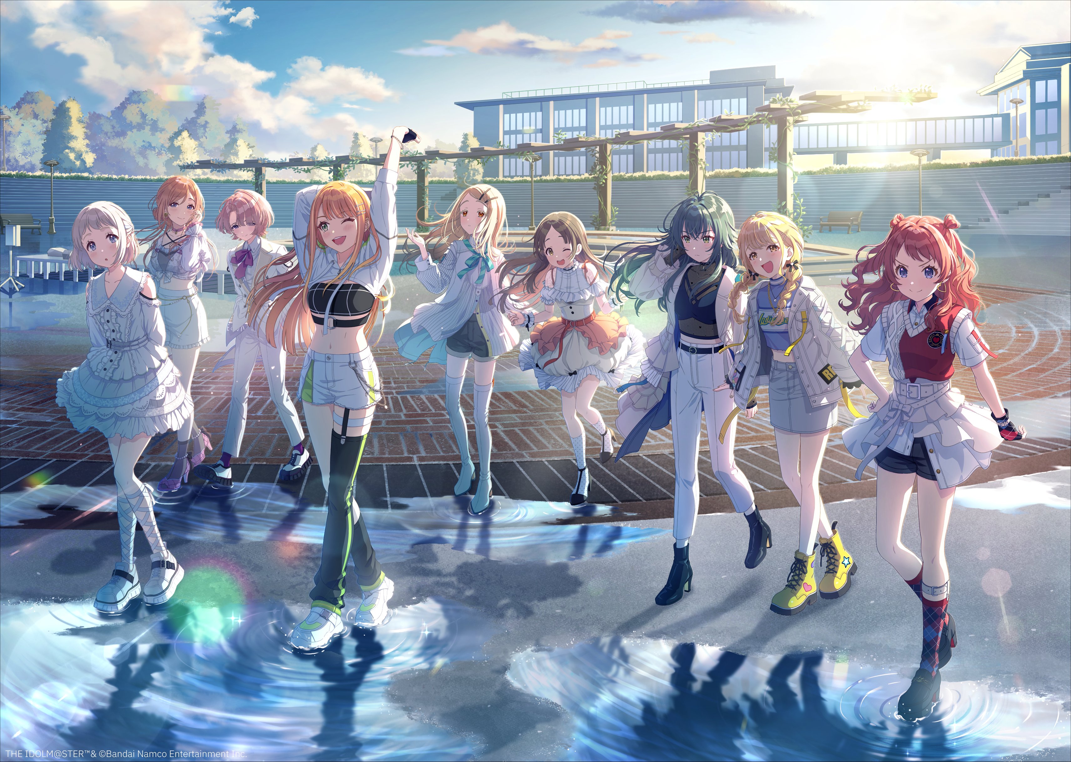 bandai namco gakuen idolm@ster the idolm@ster arimura mao fujita kotone hanami saki himesaki ...